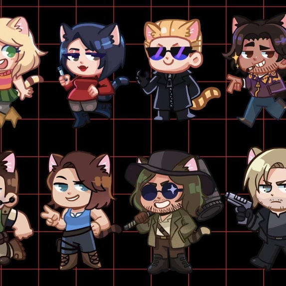 Neko Biohazard Resident Evil Acrylic Charm Keychains (1 keychain ...