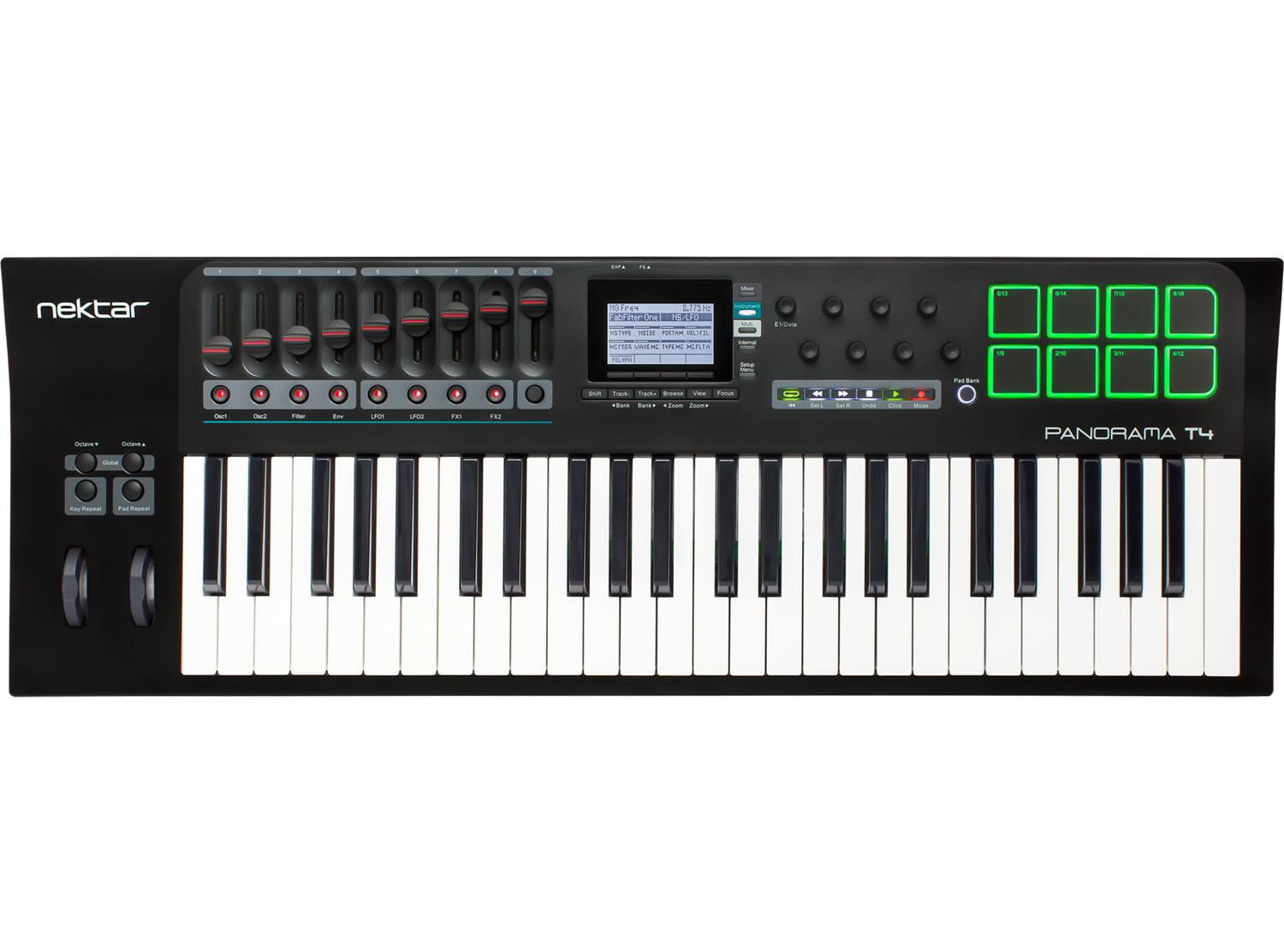 Nektar Panorama T4 49-Key USB MIDI Keyboard Controller - Walmart.com