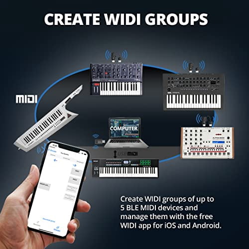 Nektar WIDIFLEX USB Wireless Bluetooth MIDI Interface - Walmart.com