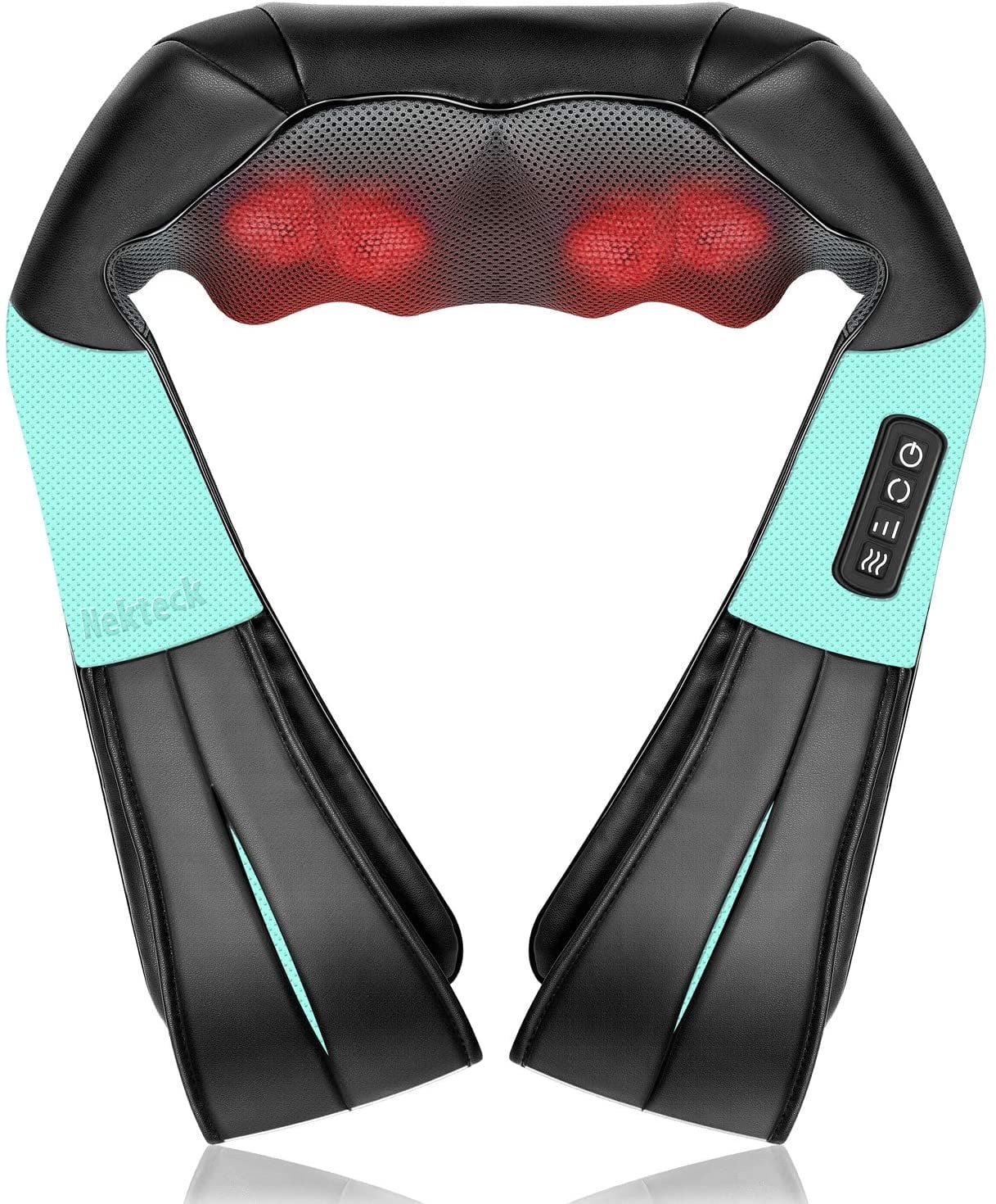 Nekteck Classic 3D Vibrating Shiatsu Neck, Back & Shoulder Massager ...