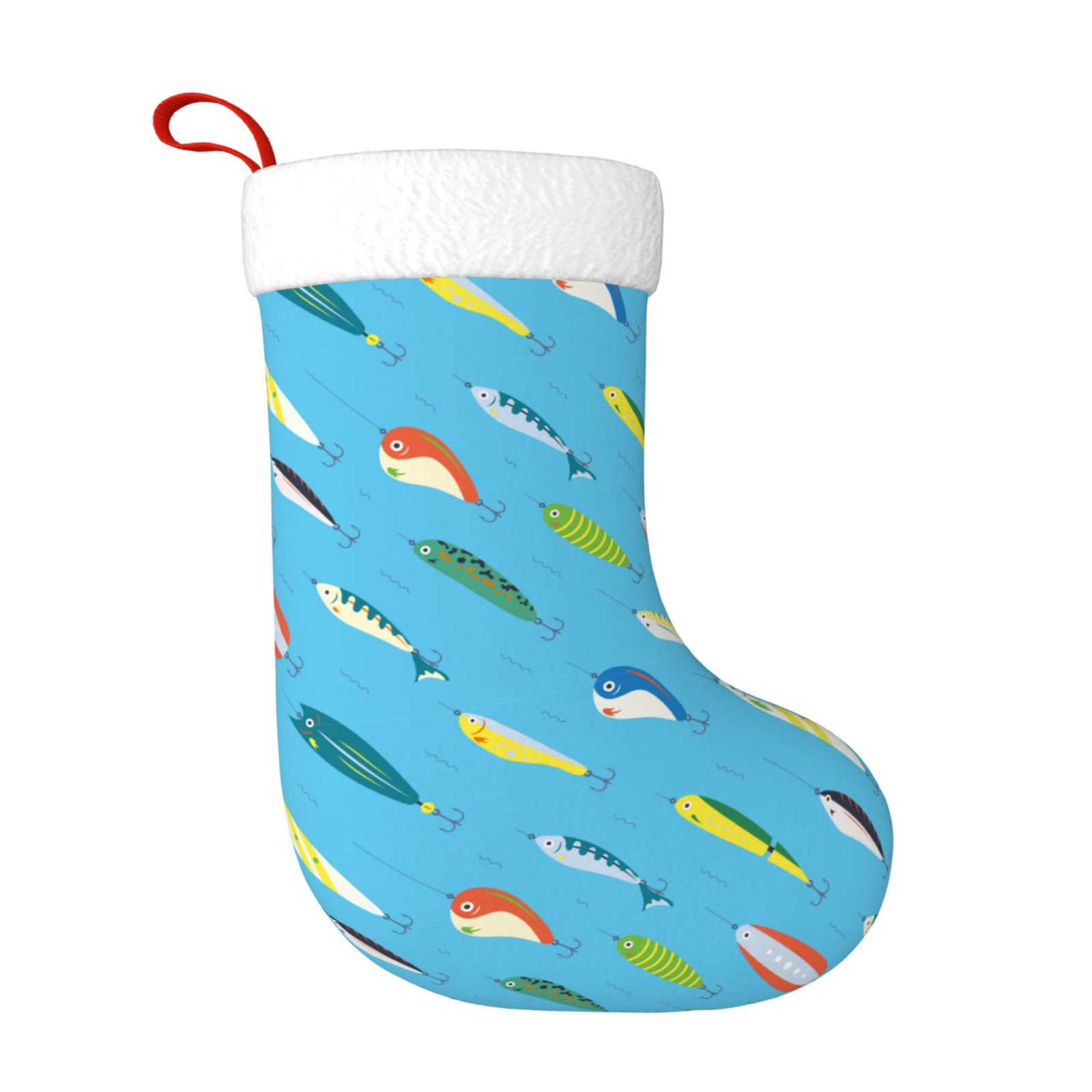 Nelaau Different Color Fishing Bait for Christmas Decorative Stockings ...