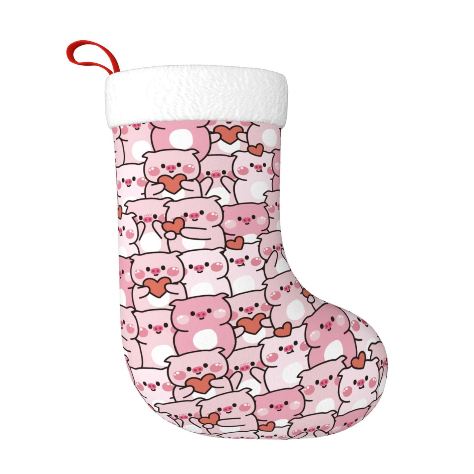 Nelaau Kawaii Pig for Christmas Decorative Stockings, 11x17.7 inches ...