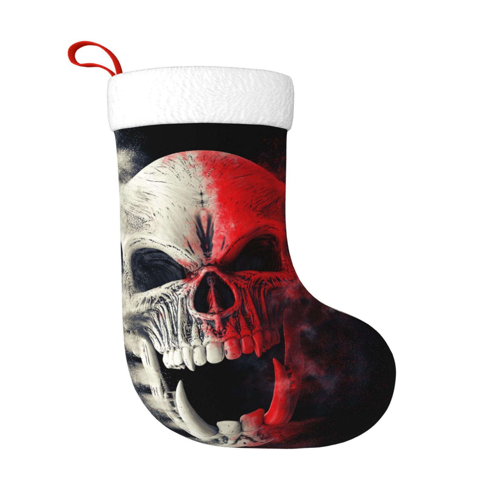 Nelaau Red And White Screaming Demon Skull for Christmas Decorative ...