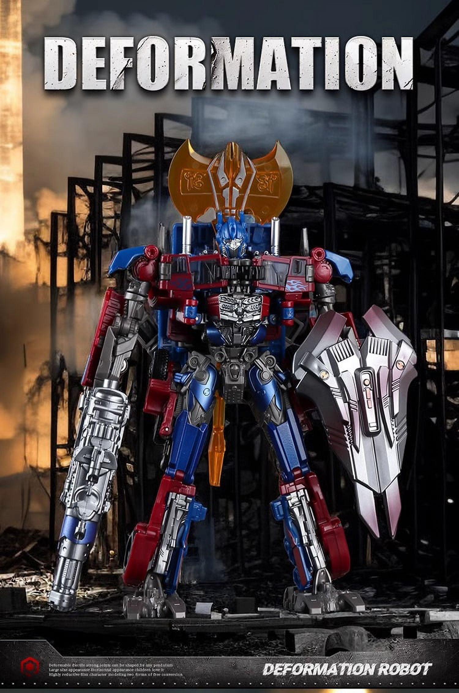 Nelbons Transformer Robot Toys Optimus Prime Car Model Alloy Action ...