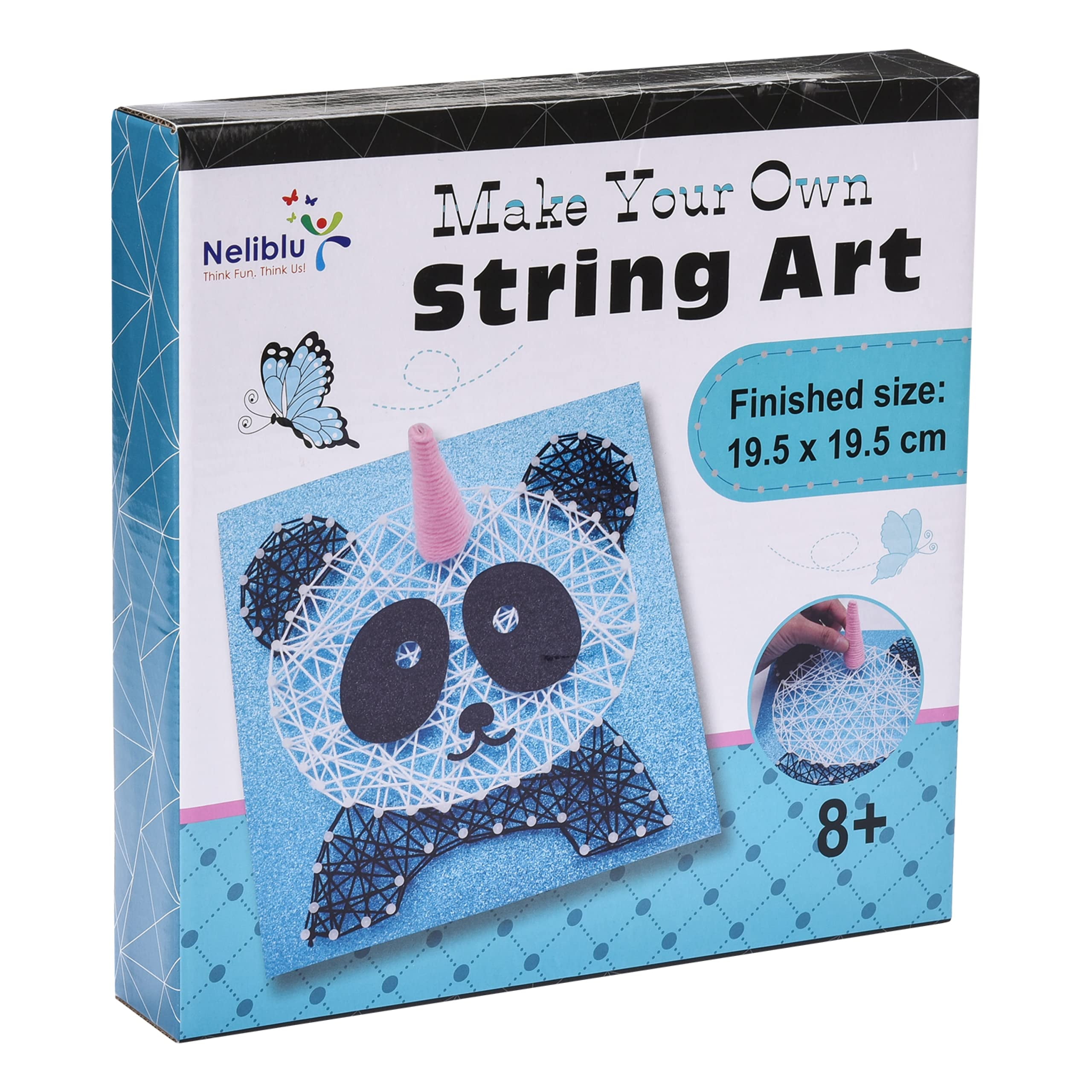Neliblu Amazaque DIY String Art - 3D String Art Canvas Supplies - Craft Kit for Kids - Arts and ...