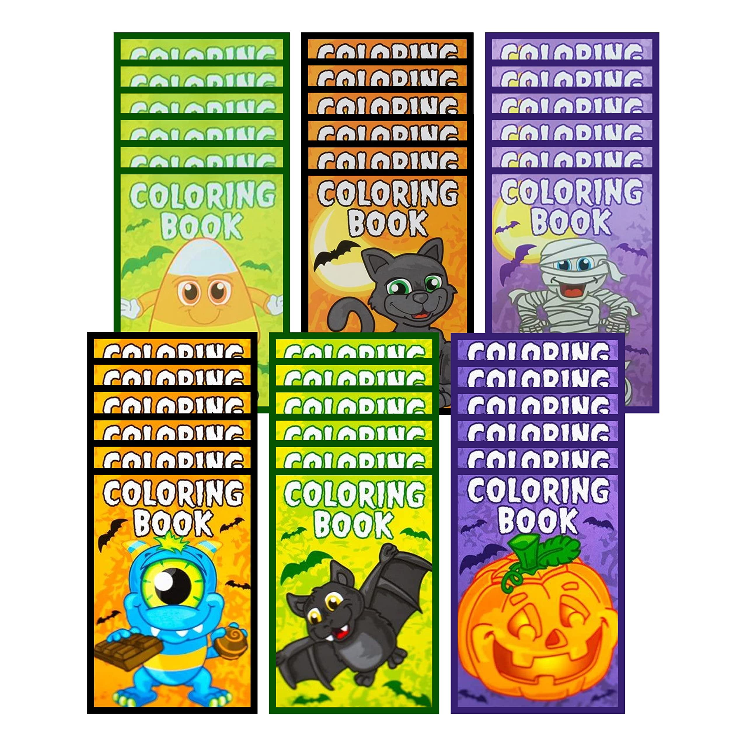 Neliblu Halloween Activity Coloring Books for Kids - Trick or Treat ...