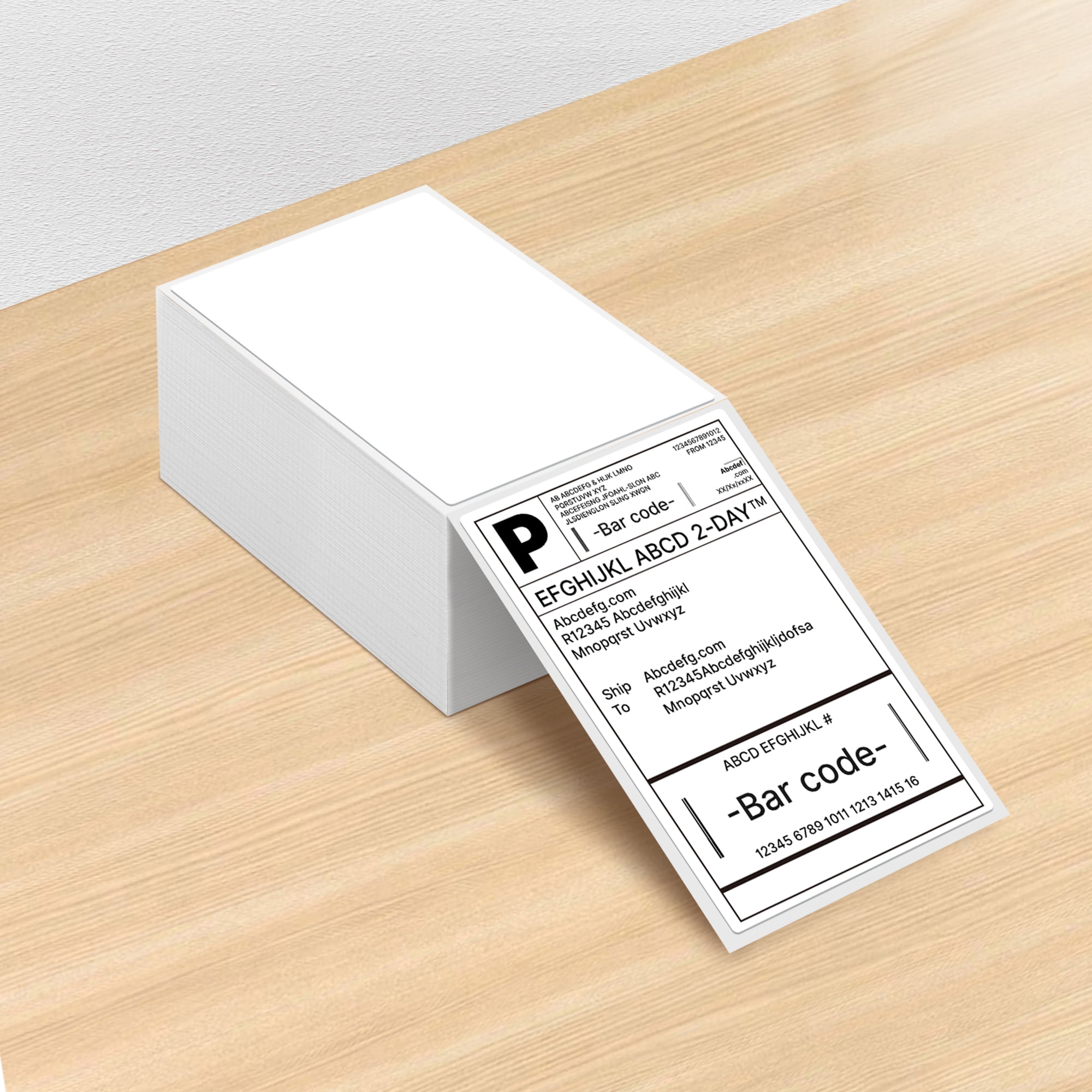 Nelko 4x6 Direct Thermal Shipping Label (Pack of 500 Fan-Fold Labels), Nelko 4x6 Thermal Labels ...