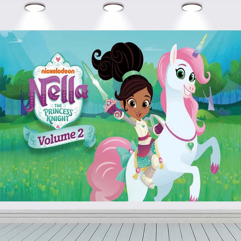 Nella the Princess Knight Party Supplies Background Backdrop Taspestry ...