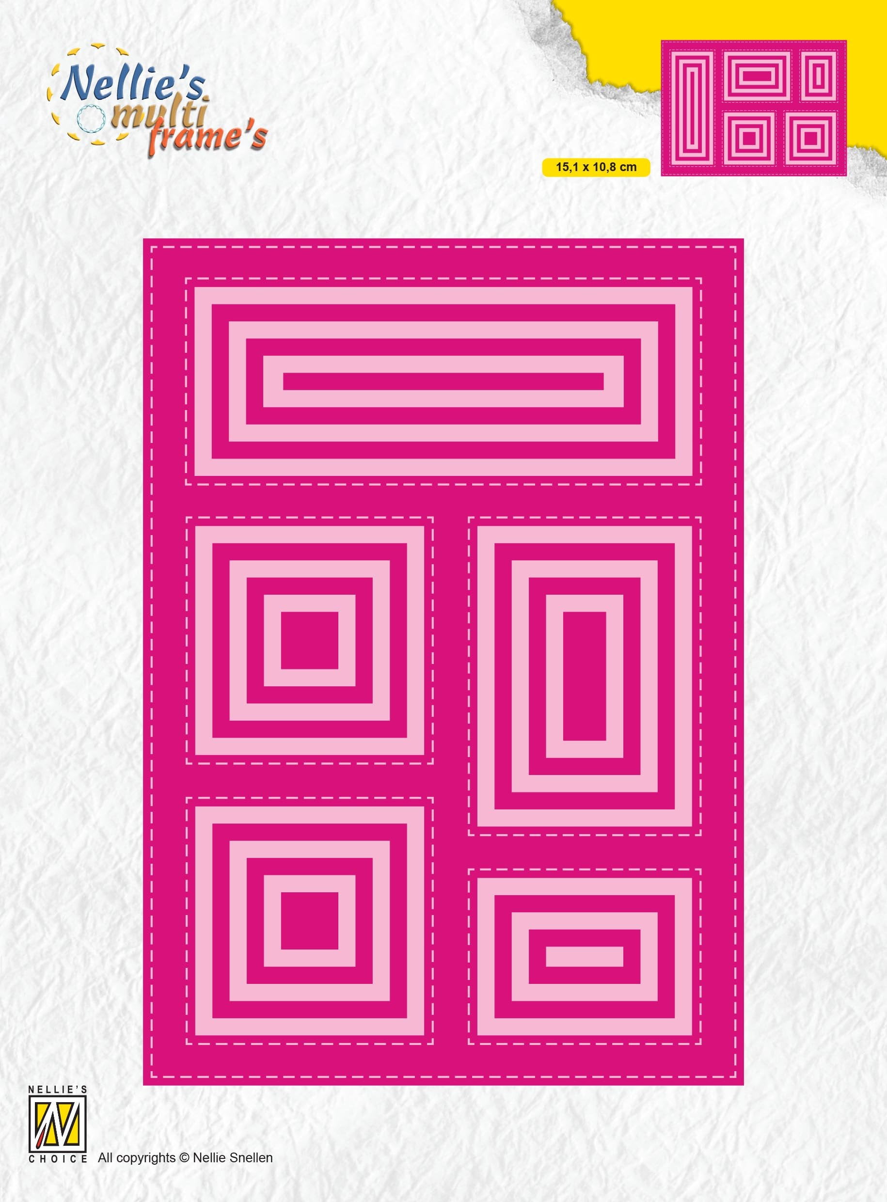 Nellie's Choice Multiframe Die Block Die Rectangle - Walmart.com