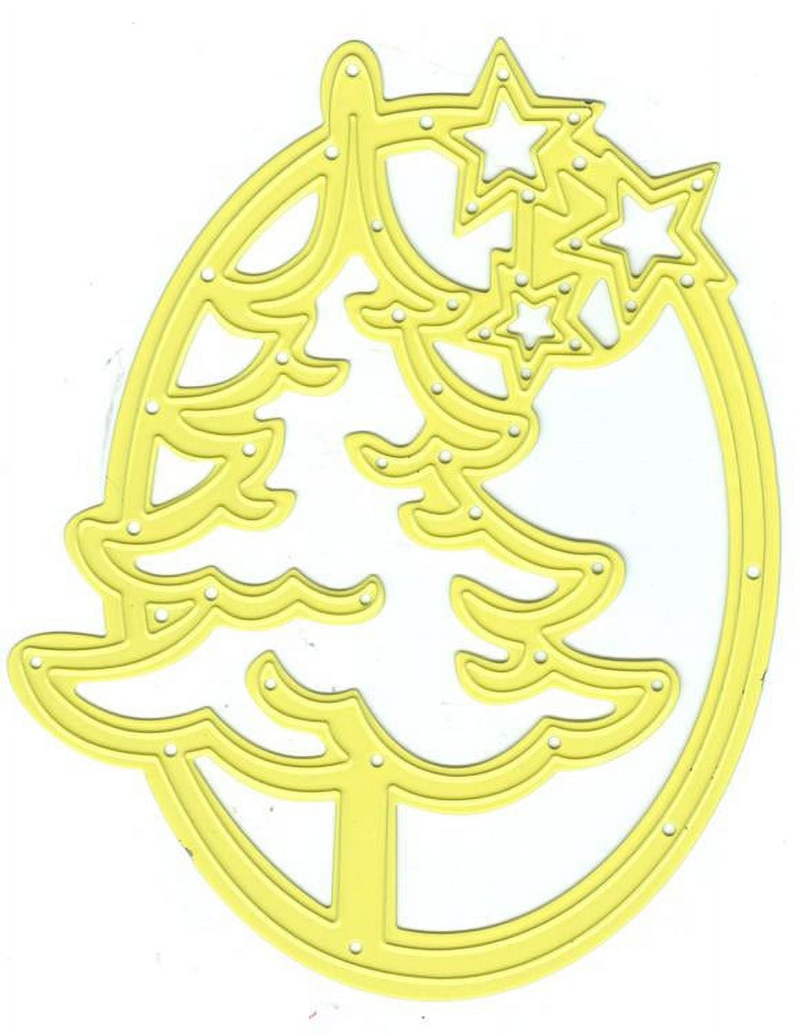 Nellie's Choice Shape Die Lene Design - Tree with Stars - Walmart.com