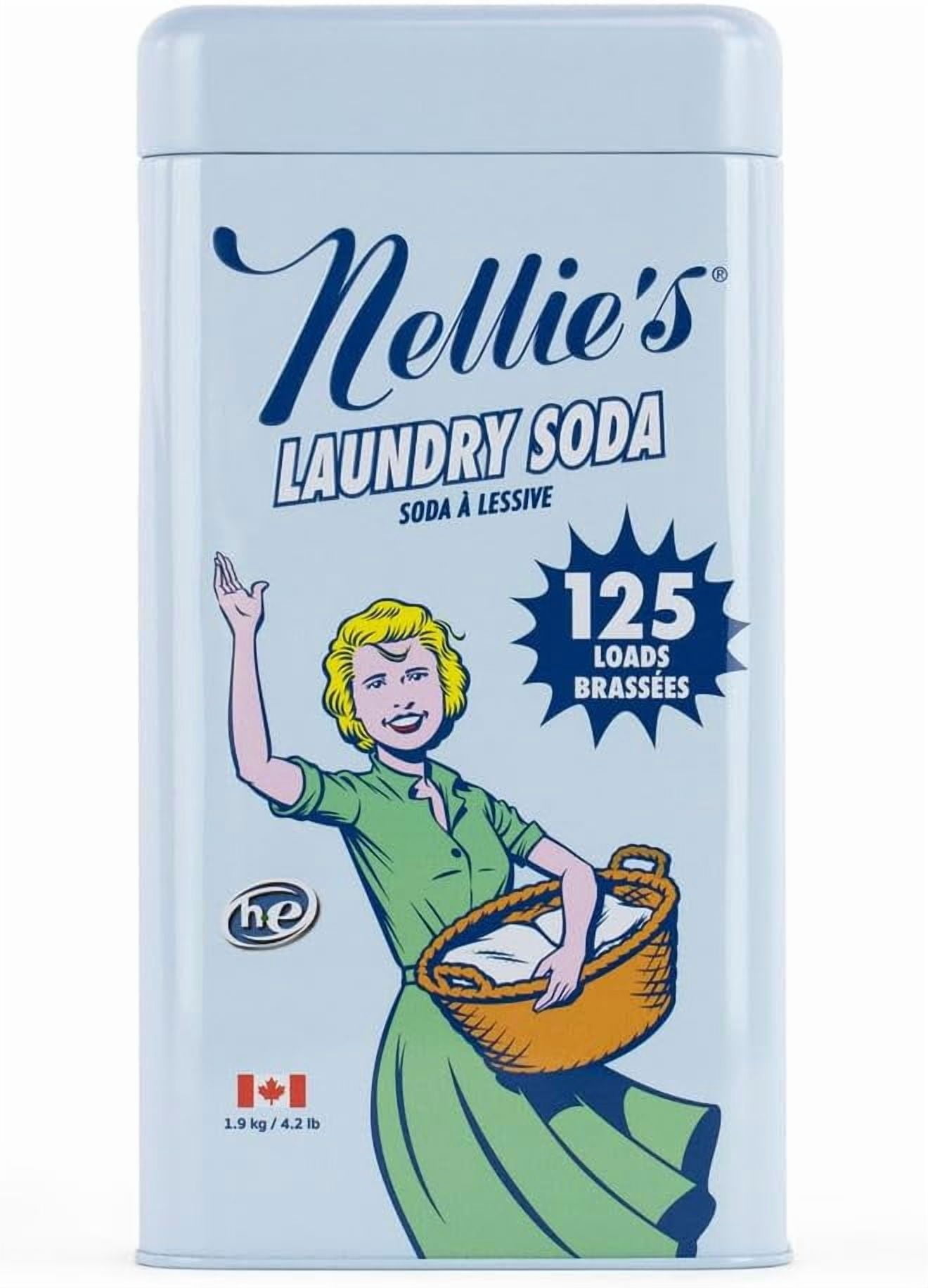 Nellie’s Laundry Soda 125 Load – Only on – Powder Detergent with 4 ...