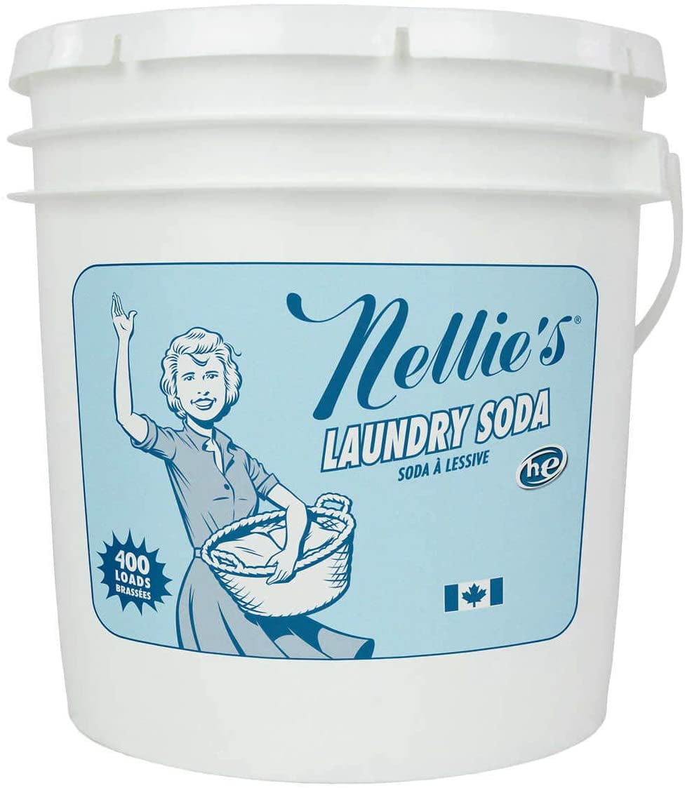 Nellie's Laundry Soda, 400 Load Bucket, Unscented, Hypoallergenic ...
