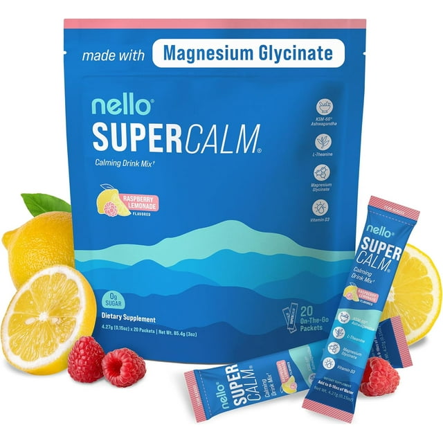 Nello Super Calm, Super Calm, Cortisol Reducer with KSM-66 Ashwagandha ...