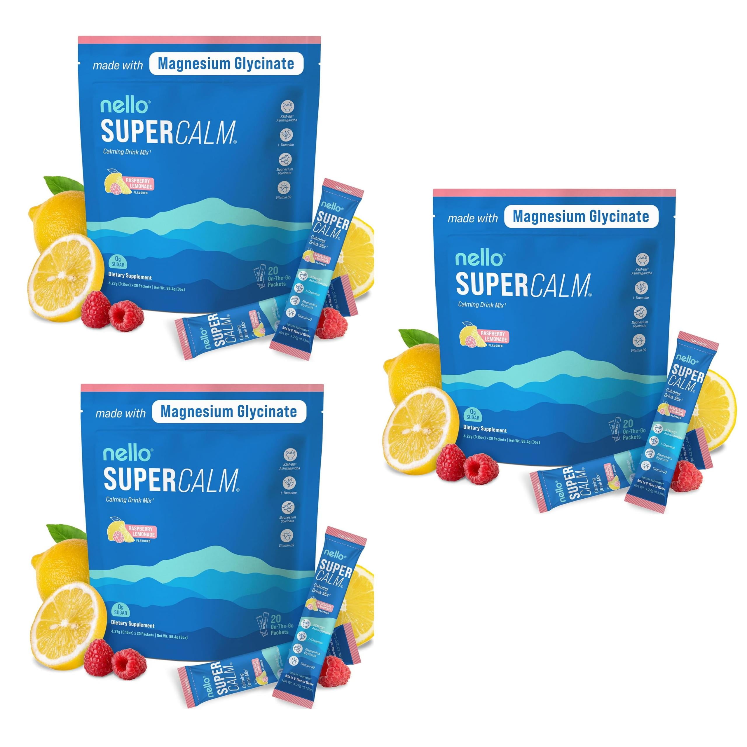 Nello Super Calm, Super Calm, Cortisol Reducer with KSM-66 Ashwagandha ...
