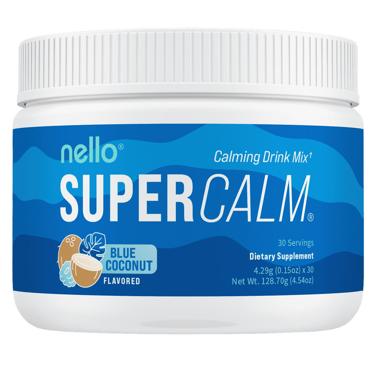 Nello Supercalm Drink Mix - Ashwagandha KSM 66, Magnesium Glycinate & L ...