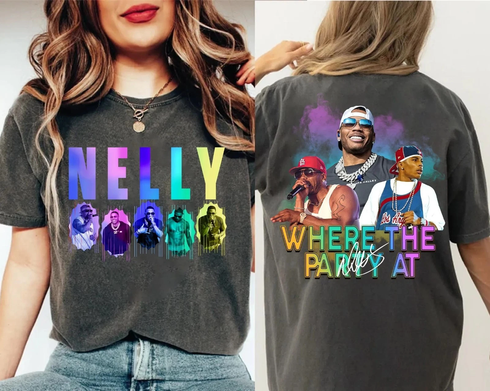 Nelly Double Sided Tour Inspired Retro Casual Outfit Double Sided 2025 ...