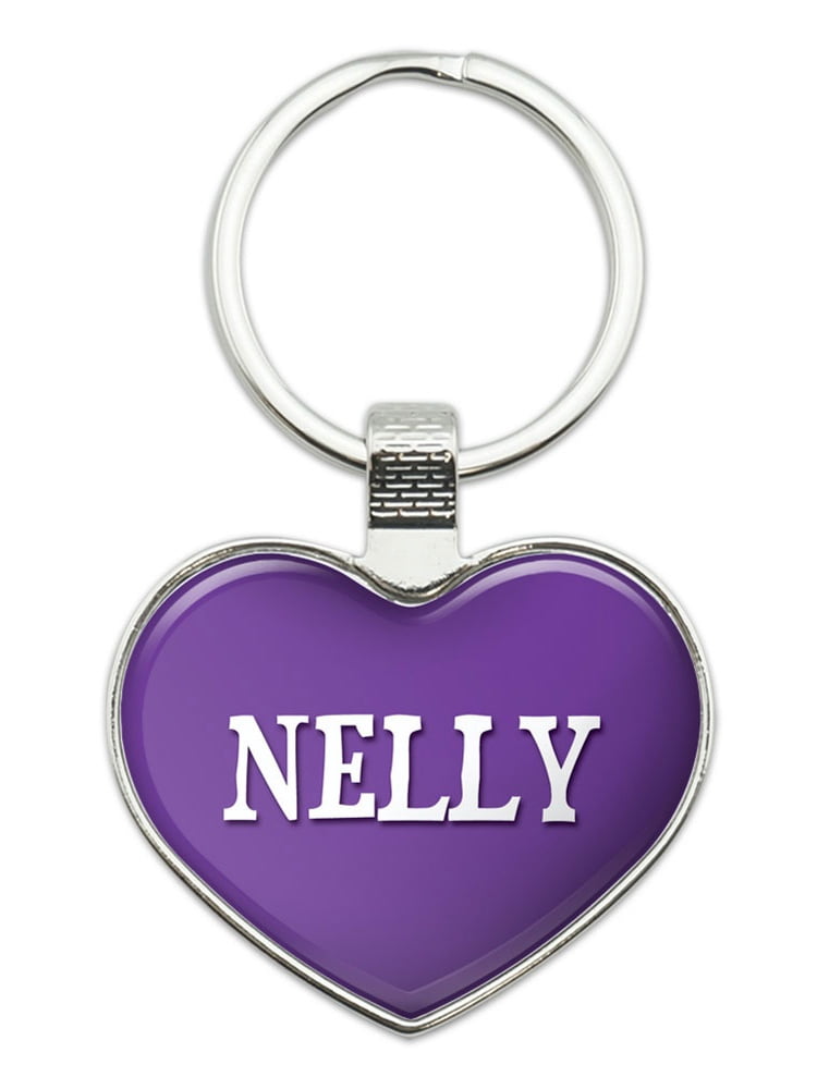 Nelly I Love Name Heart Metal Key Chain - Walmart Business Supplies