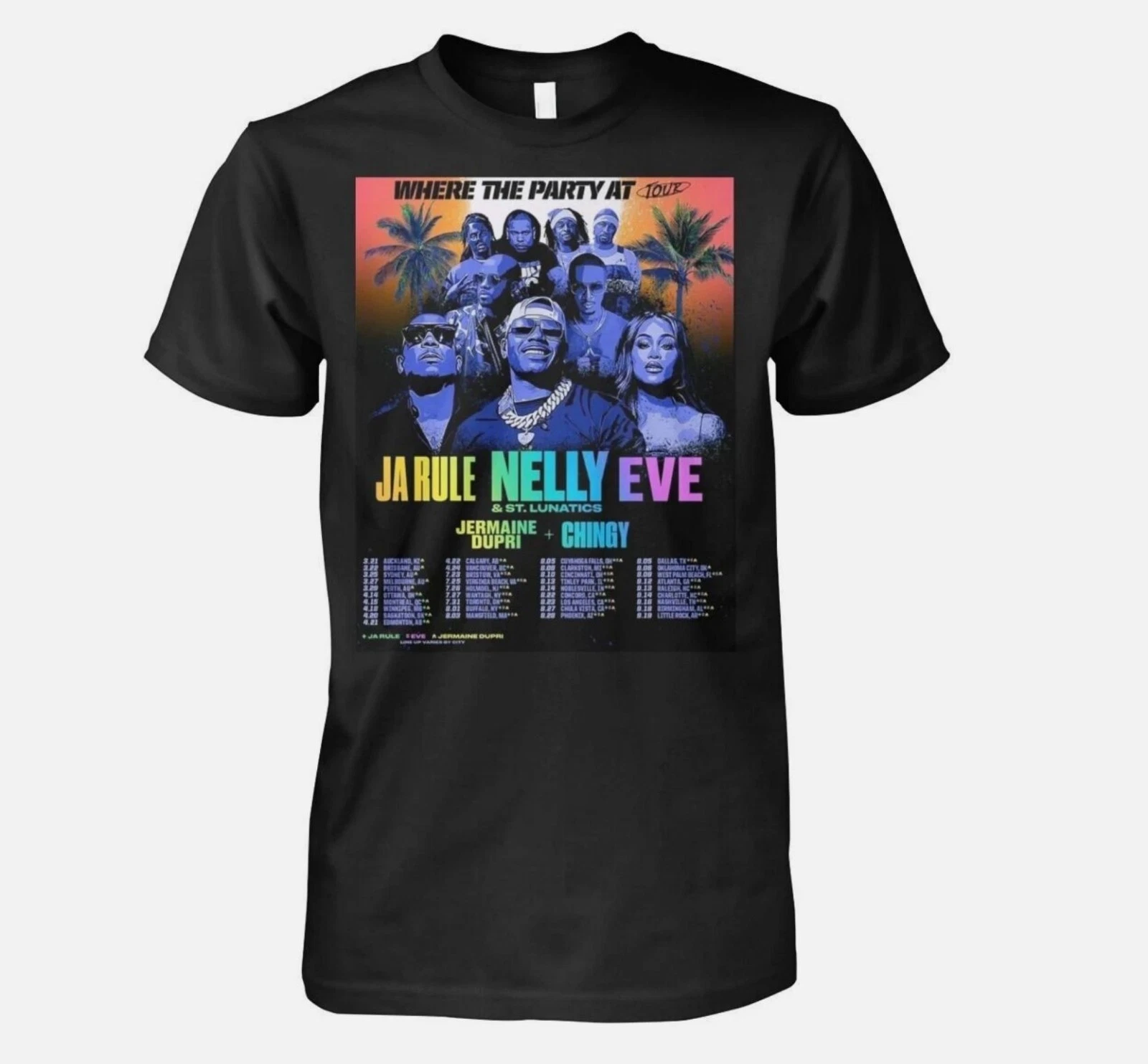 Nelly Where The Party At Tour 2025 Unisex Cotton T-Shirt All - Walmart.com