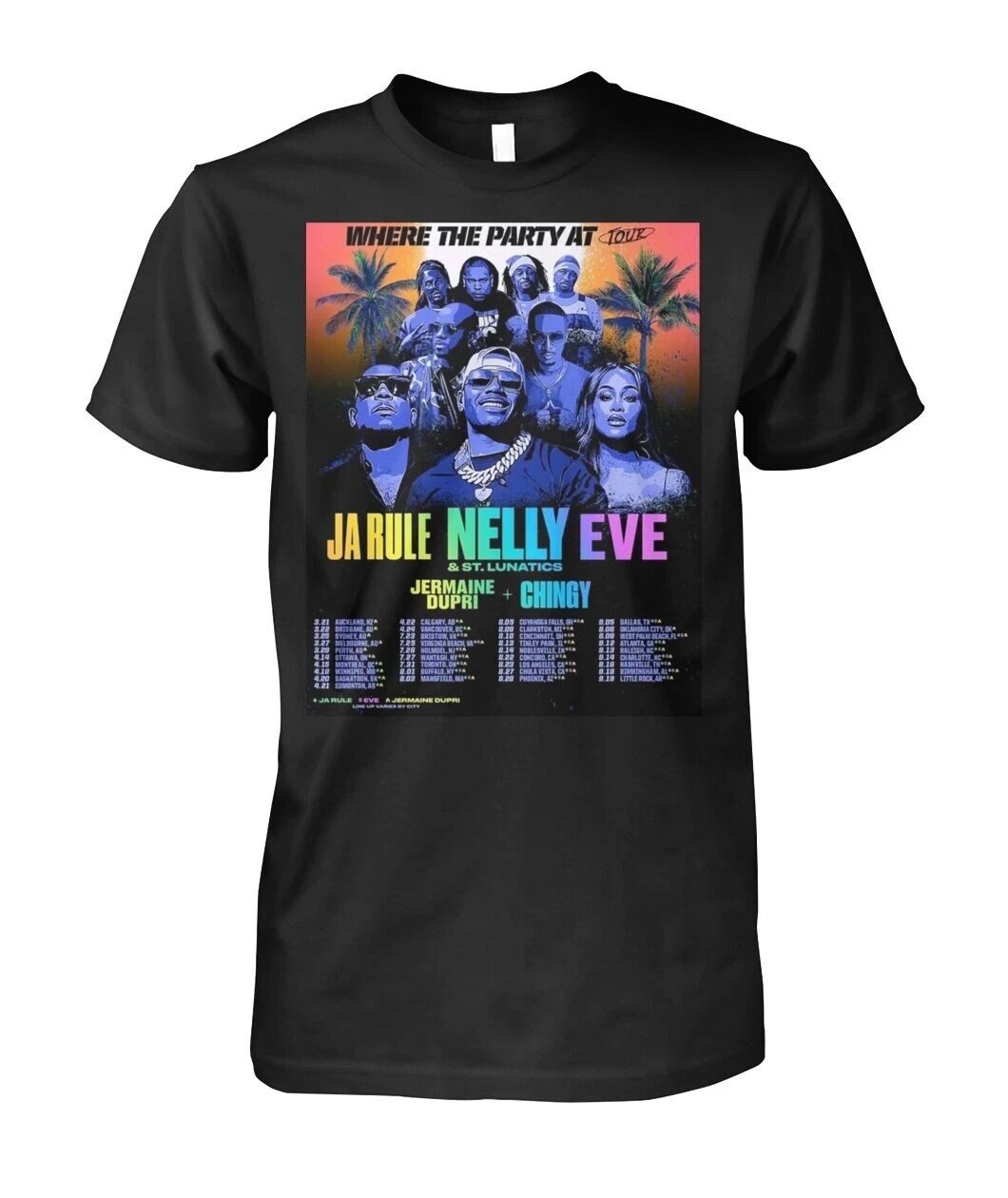Nelly Where The Party At Tour 2025 Unisex Cotton T-Shirt - Walmart.com