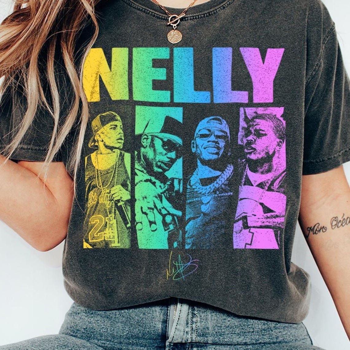 Nelly Where The Party Vintage Rap 90s Shirt,Dark Heather Color,Size M ...