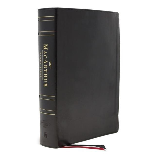 Nelson Bibles 246782 NASB MacArthur Study Bible - Black Genuine Leat ...