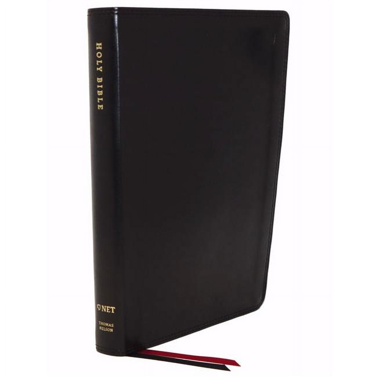 Nelson Bibles NET Thinline Bible - Comfort Print, Black Leathersoft ...