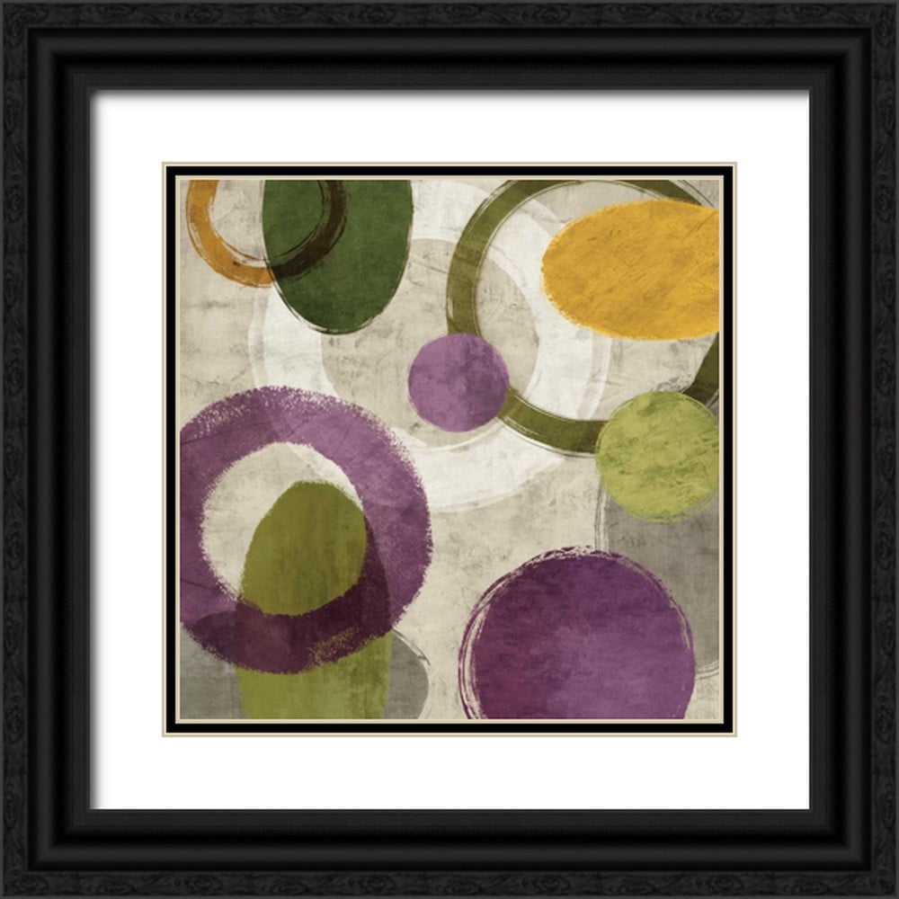 Nelson, Brent 15x15 Black Ornate Wood Framed with Double Matting Museum ...