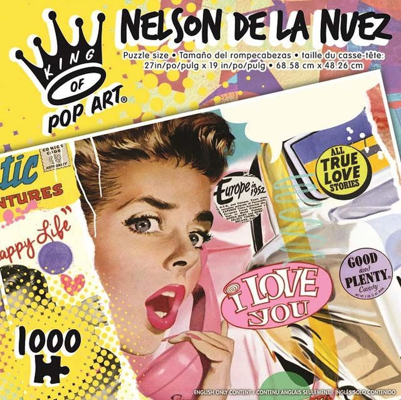Nelson De La Nuez King Of Pop Art 1000 Piece Jigsaw Puzzle | Sweet ...