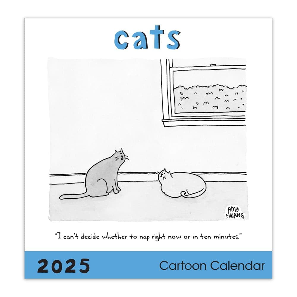 Nelson Line, Cats Cartoon 2025 Wall Calendar - Walmart.com