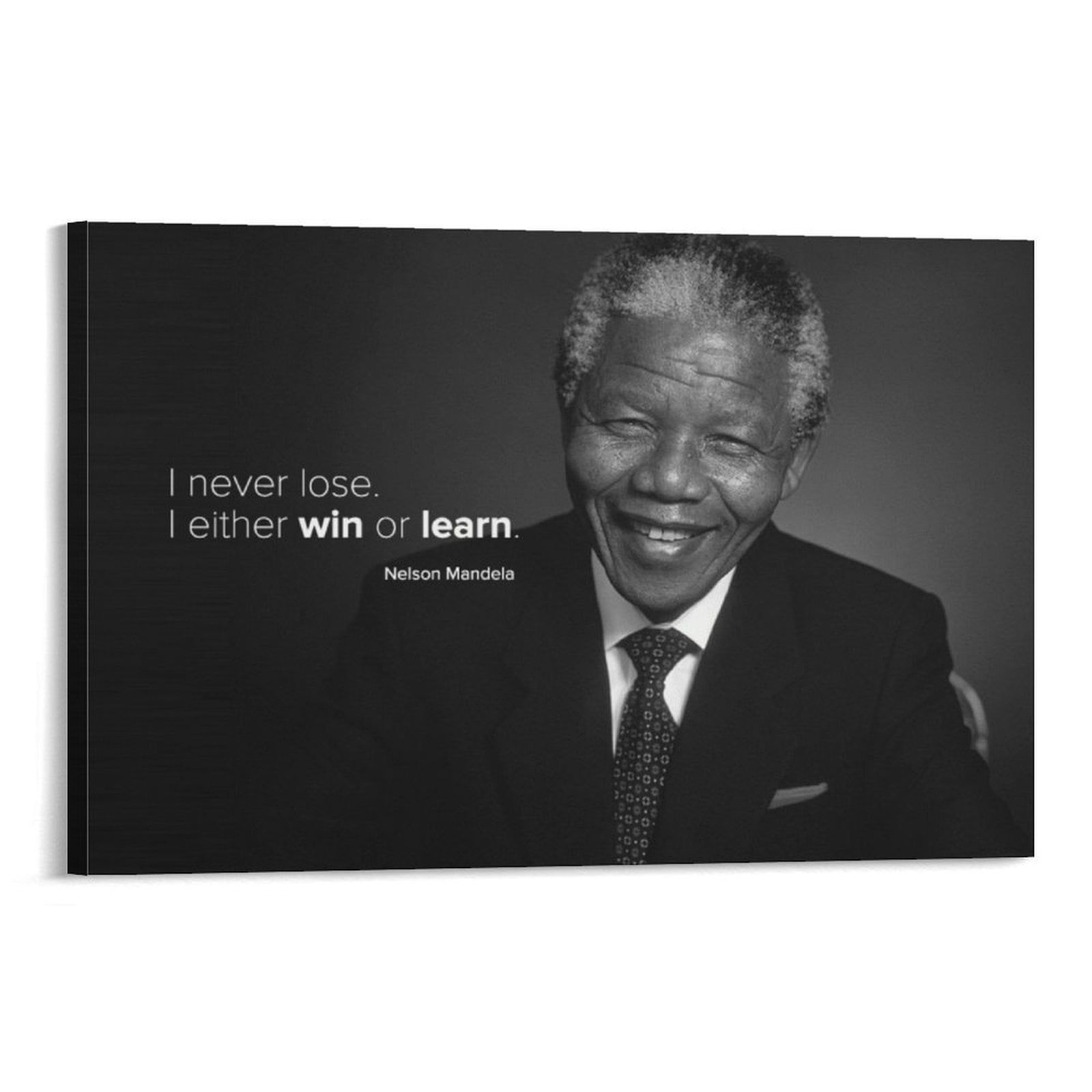 Nelson Mandela Poster 3 Canvas Poster Wall Art Picture Prints Hanging ...