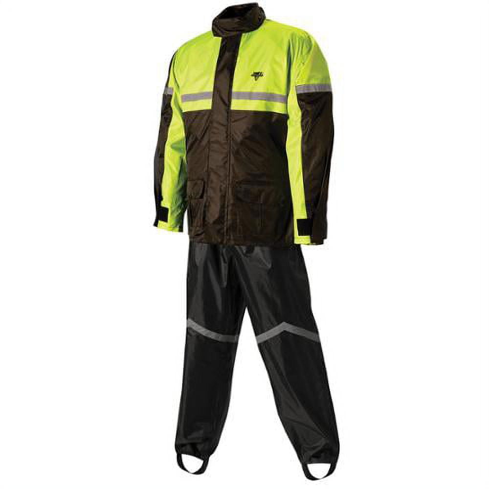 Nelson Rigg 'SR-6000' Black/Hi-Viz Yellow Stormrider 2-Piece Rain Suit Large - Walmart.com
