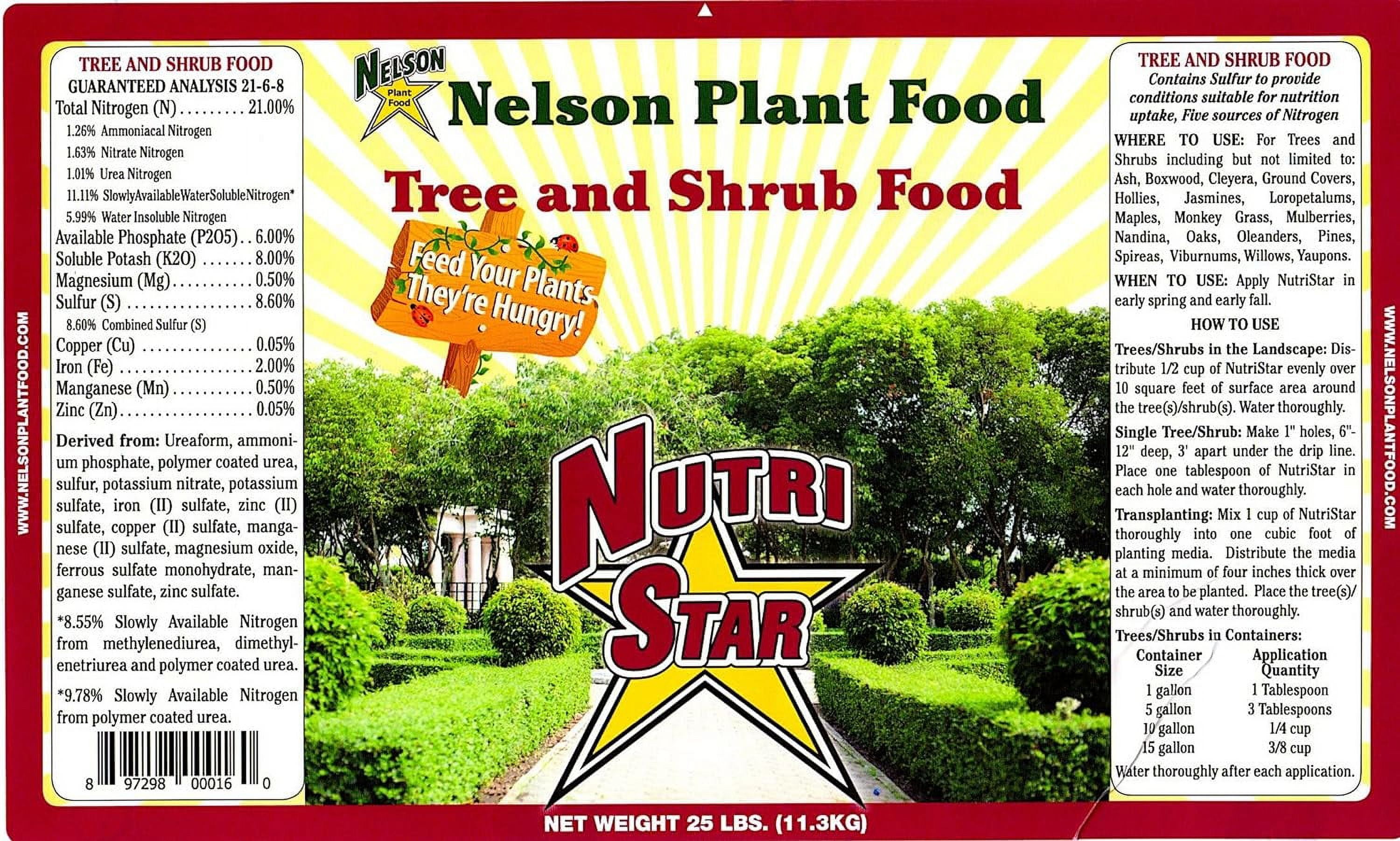 Nelson - Trees, Shrubs, & Evergreens Food for In-Ground, Containers ...