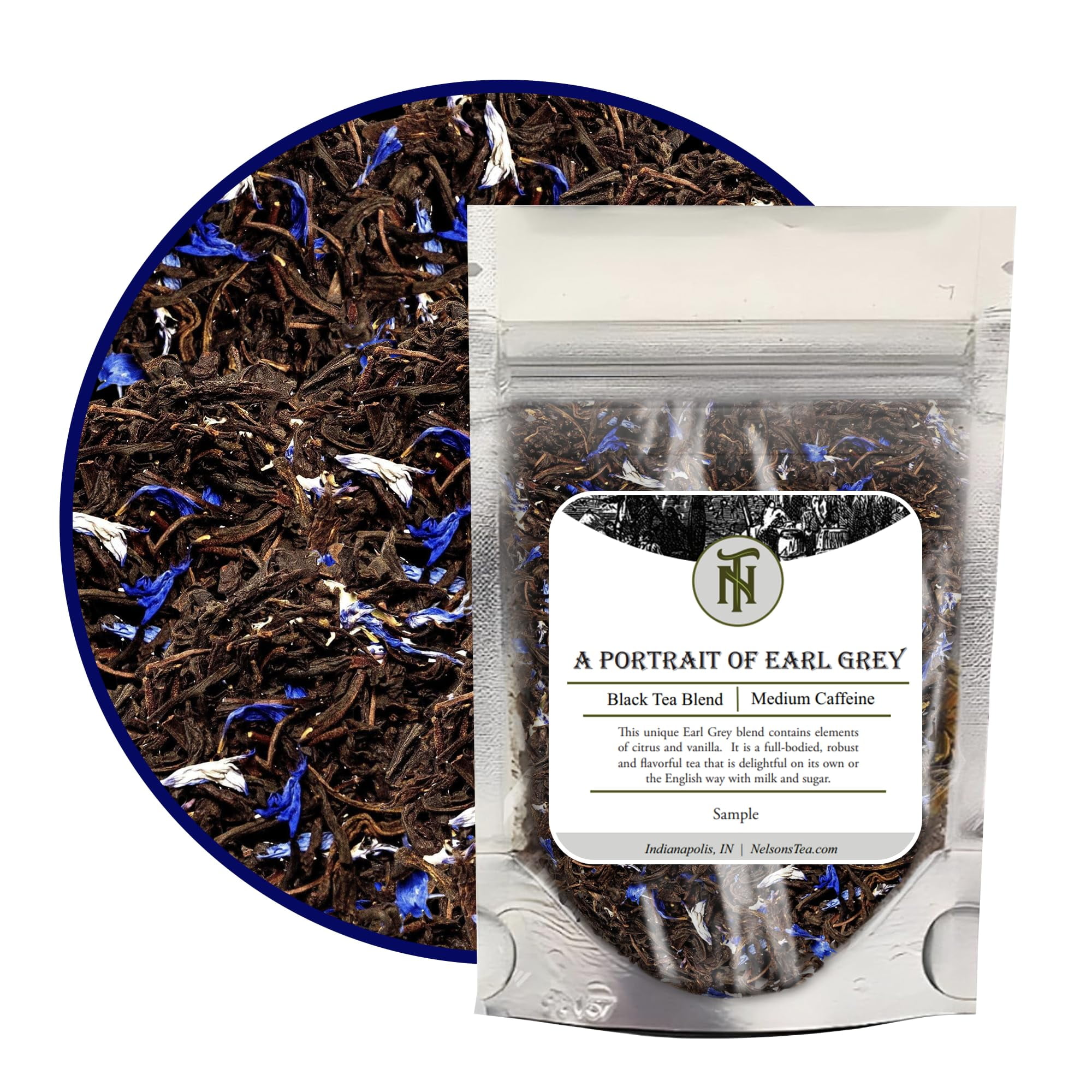 Nelson's Tea - A Portrait of Earl Grey Loose Leaf Black Tea Infused ...
