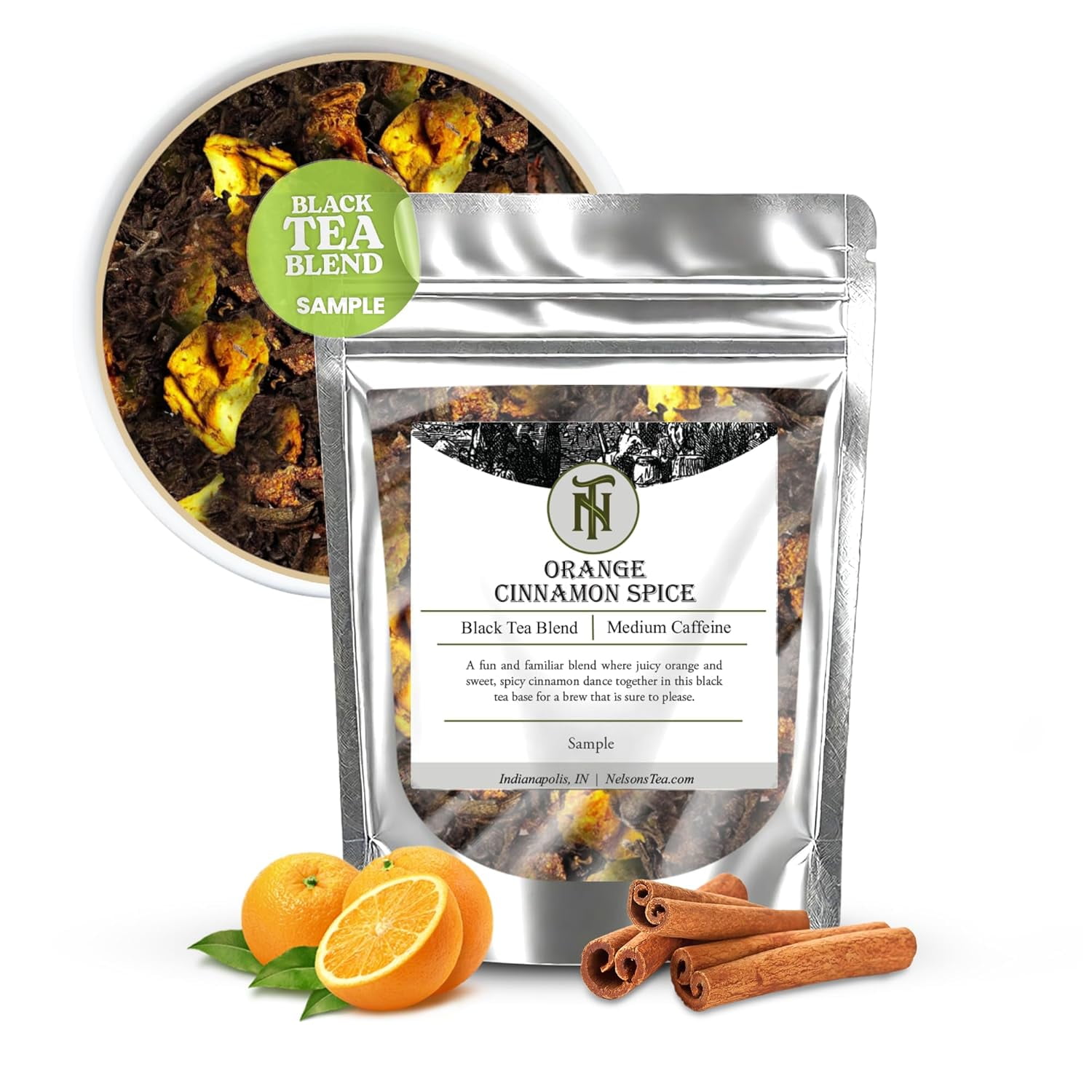 Nelson's Tea Orange Cinnamon Spice: Warmth and Naturally Sweet Black ...
