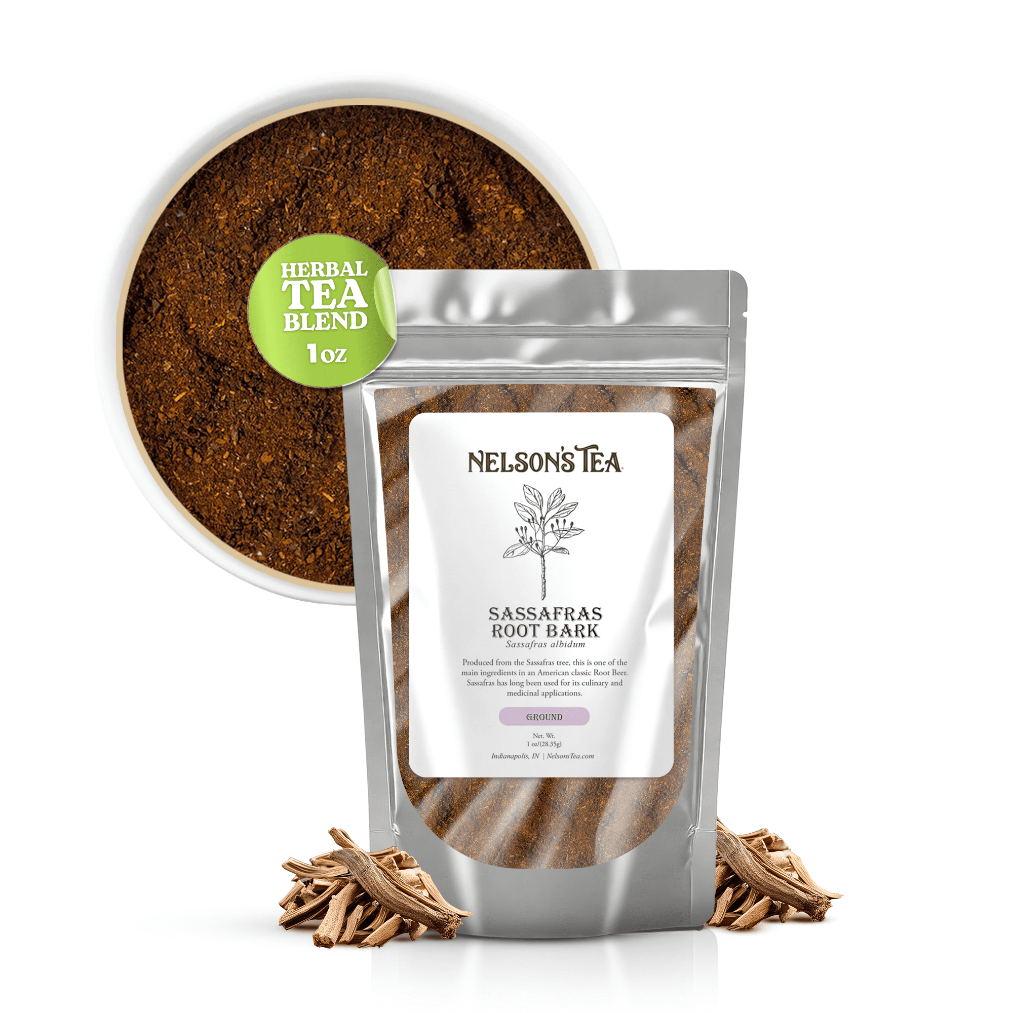 Nelson's Tea - Sassafras Root Bark - Cut & Sifted Sassafras Root Beer ...