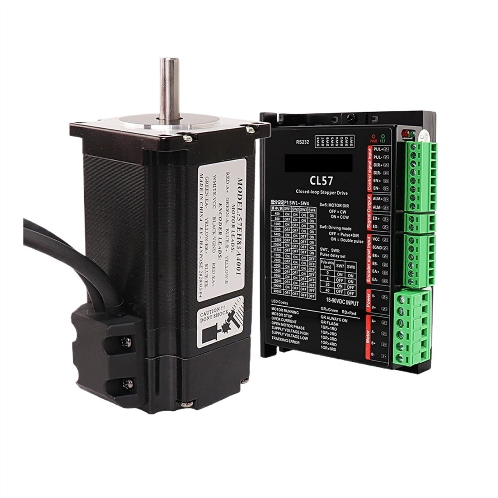 Nema23 57EH83A4001 Hybrid Stepper Motor Motor CL57 Driver Kit 57X83mm ...