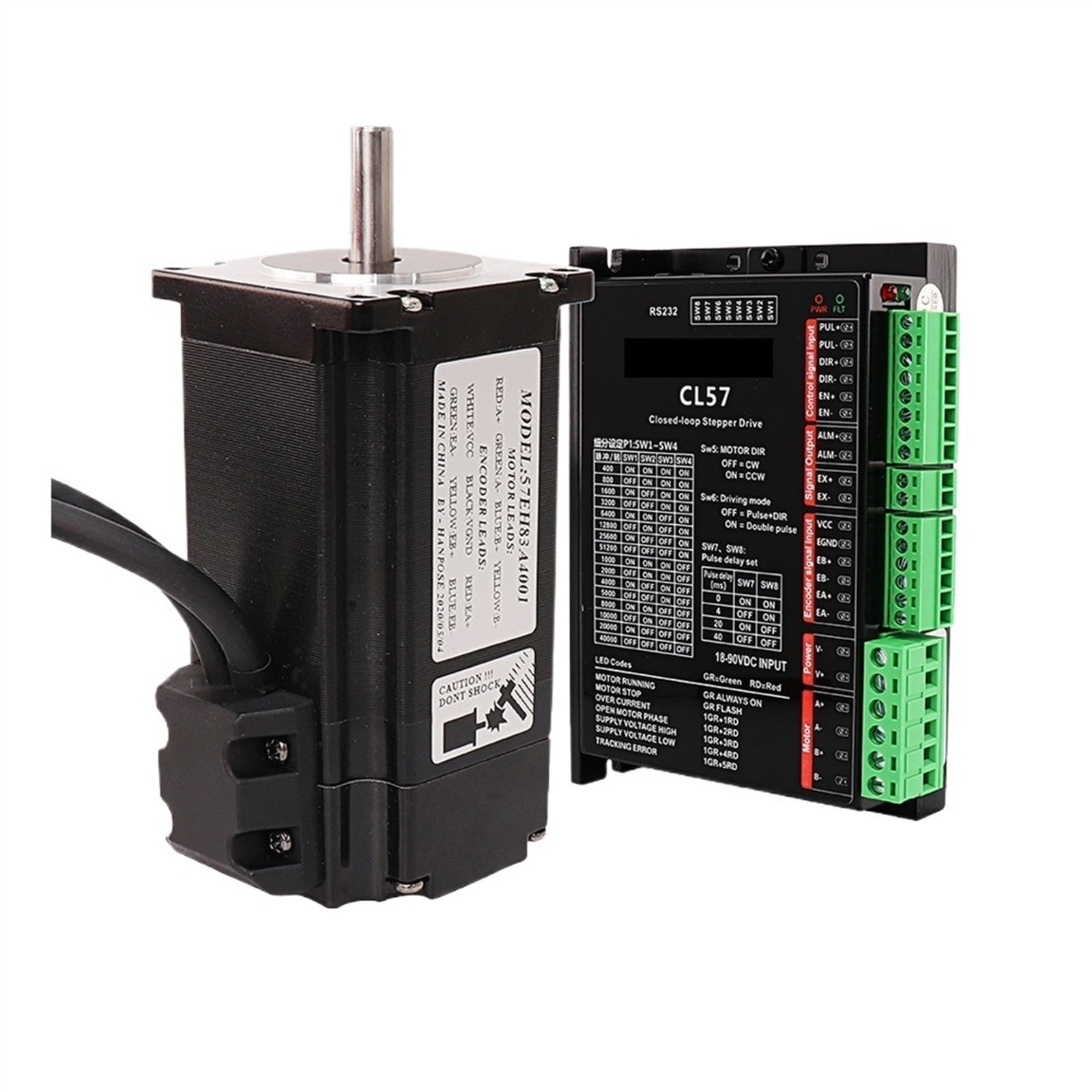 Nema23 57EH83A4001 Hybrid Stepper Motor Motor CL57 Driver Kit 57X83mm ...