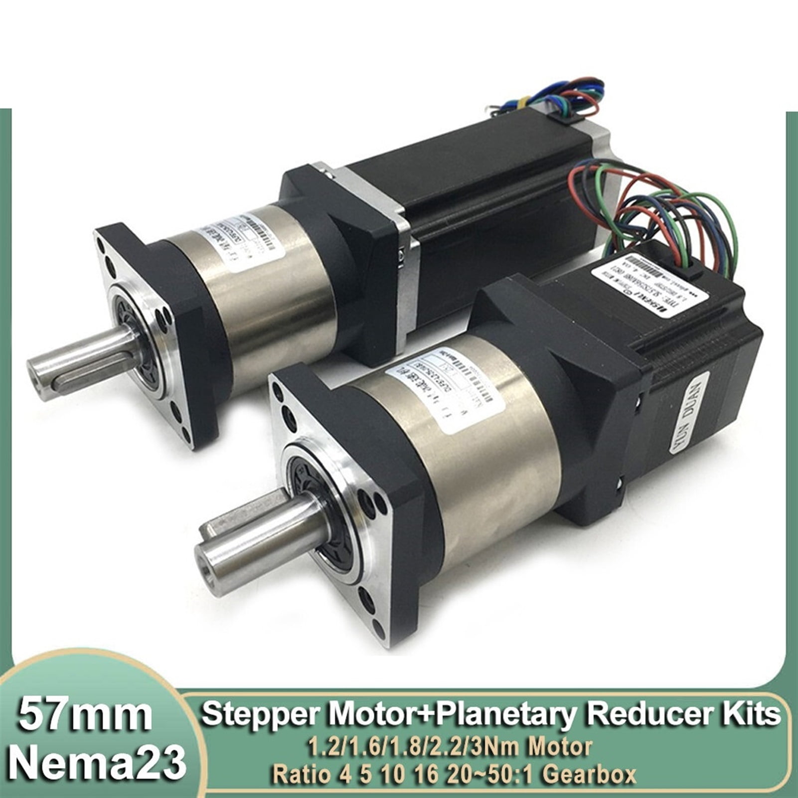 Nema23 Stepper Motor Gearbox Kits 2phase 57mm Motor 2.2Nm Engine 57 ...