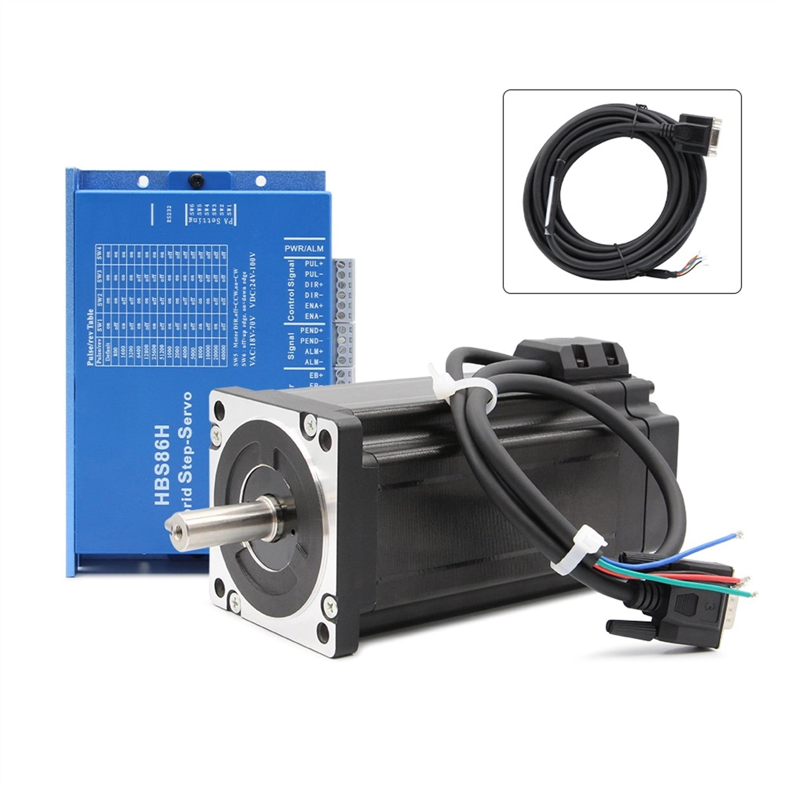 Nema34 12.2Nm Closed Loop Stepper Motor Kit 86HS120N+ HBS86H Stepper ...