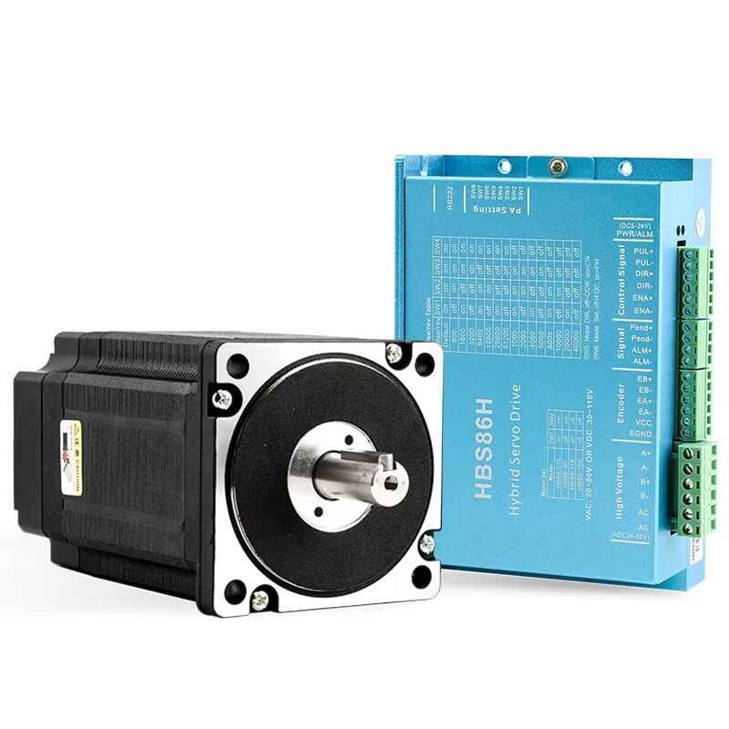 Nema34 Closed-loop 86 Step Motor 8.5Nm 1214oz-in 6A Hybrid Servo Driver ...