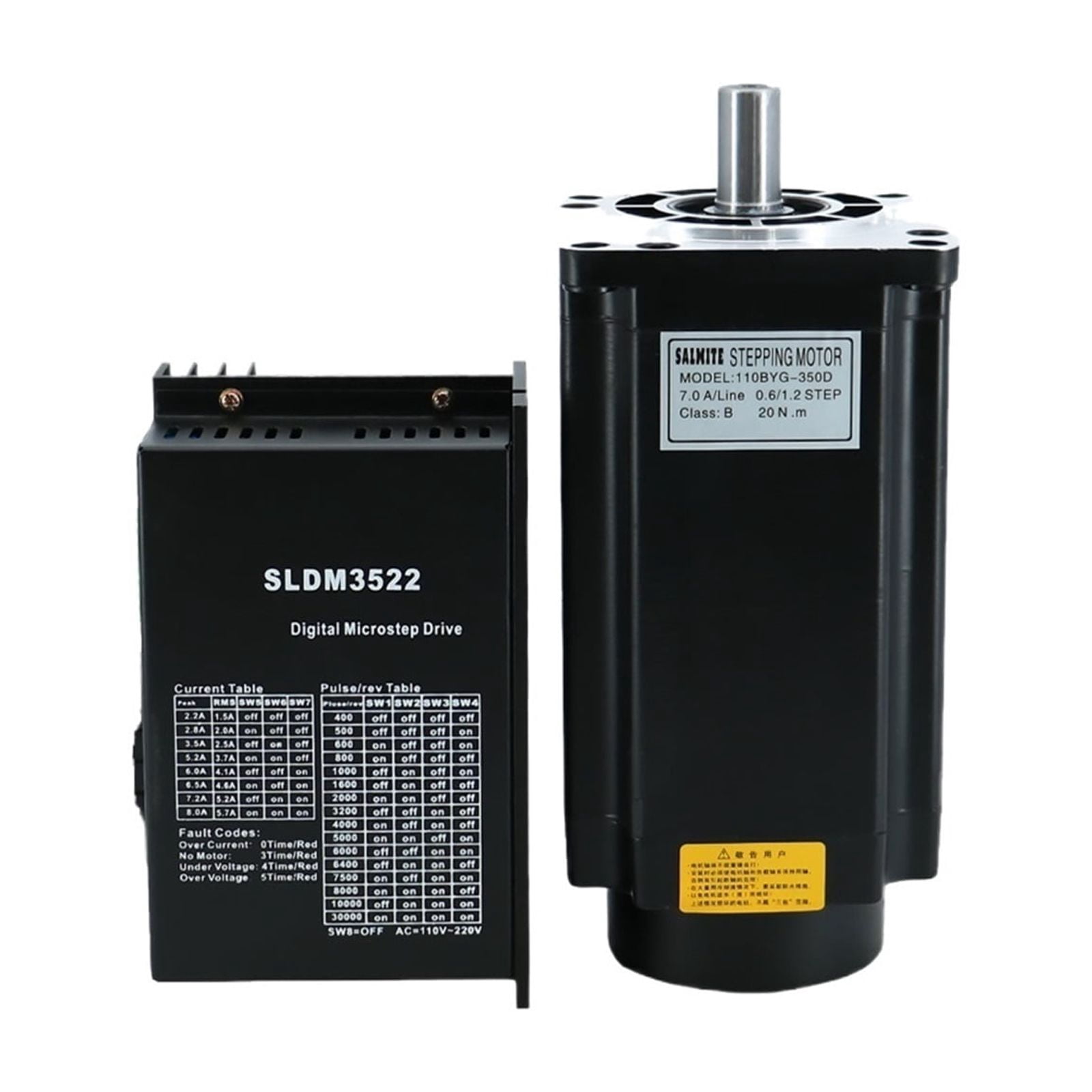 Nema42 Stepper Motor 20N.m/2880oz-in 110 Hybrid Motor & 3-phase Driver ...