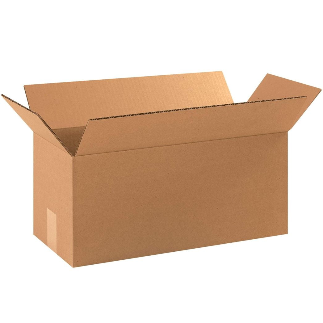 ZZJP 18 x 8 x 8 Corrugated Cardboard Boxes, Long 18"L x 8"W x 8"H, Pack ...