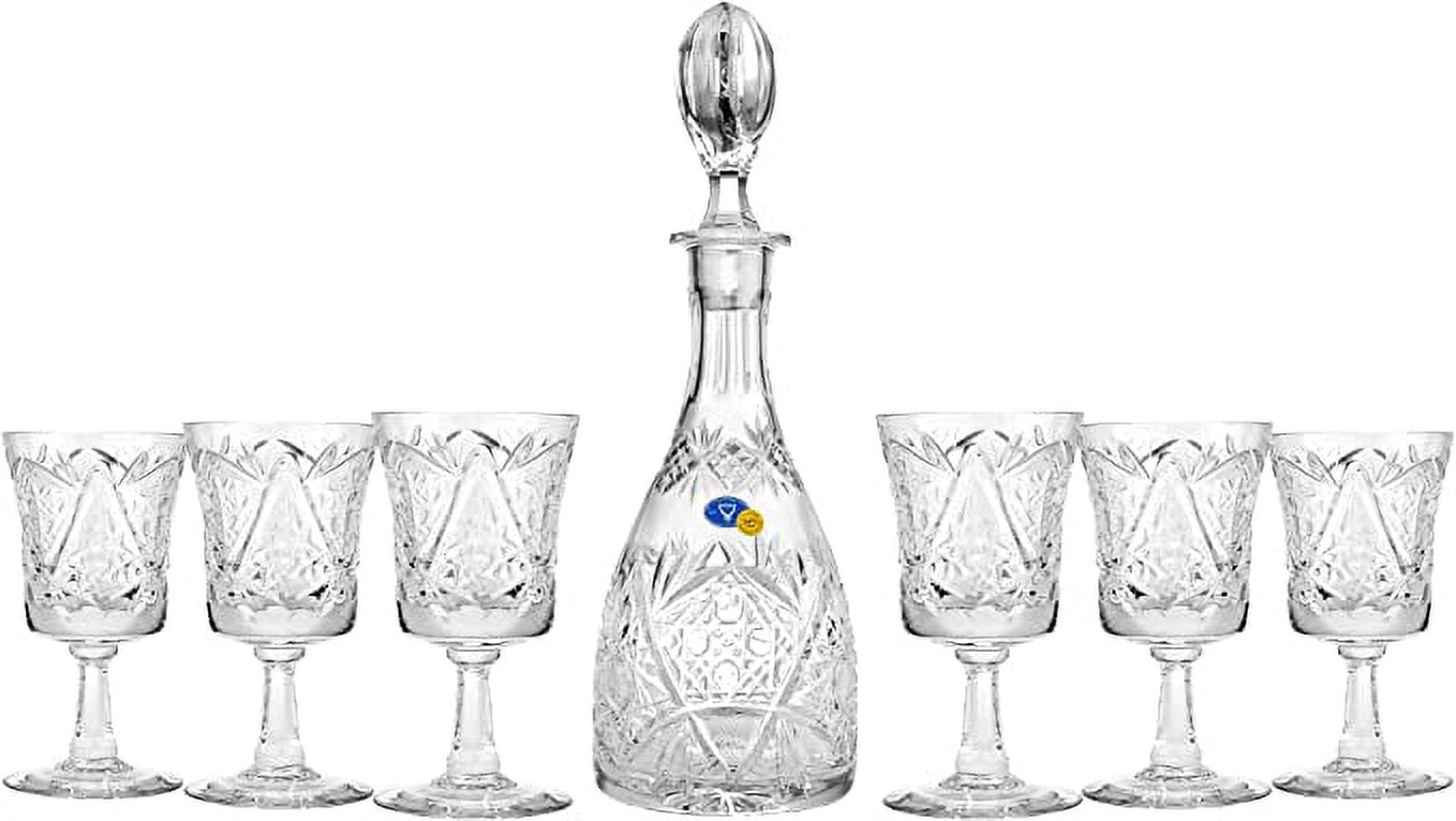 Neman GS9361 Crystal "BARSKIY" Decanter & Glasses Set in a Gift Box ...