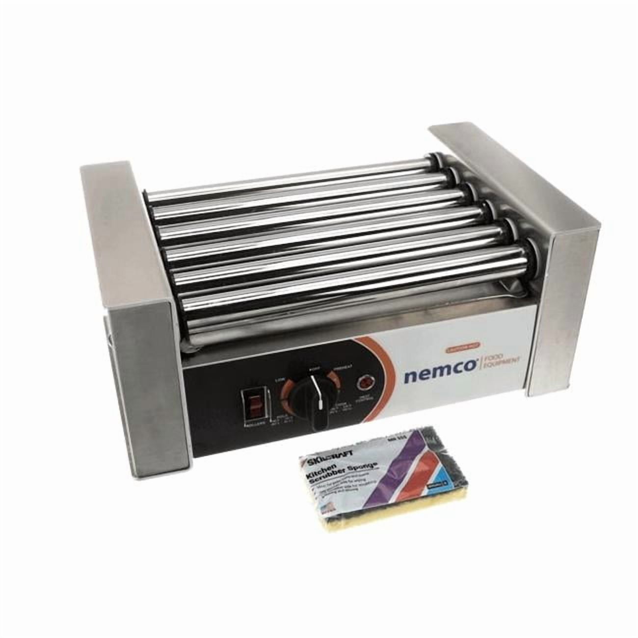 Nemco 8010-220 Hot Dog Grill - Roll-a-Grill Roller-Type Chrome Rollers ...
