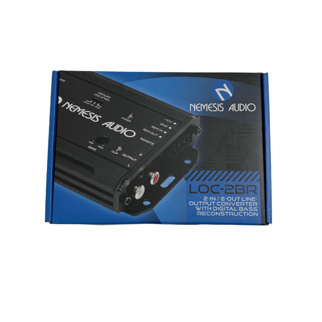 Nemesis Audio LOC-2BR 2-CH Line Output Converter w/ Digital Bass ...