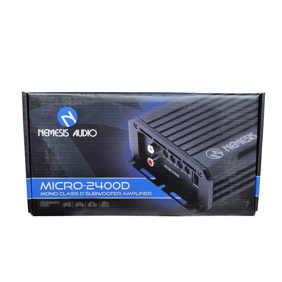 Nemesis Audio MICRO-2400D 1-CH Monoblock 2400W Max Class-D Subwoofer ...