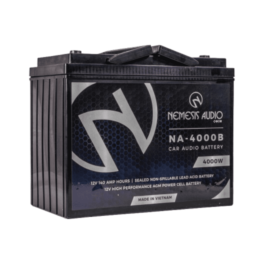 Nemesis Audio NA-4000B 4000W 12V 140AH Car Audio AGM Power Cell Battery ...