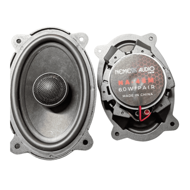 Nemesis Audio NA-46M 4" x 6" 2-Way 60W RMS 4-Ohms Car Coaxial Speakers (Pair) - Walmart.com