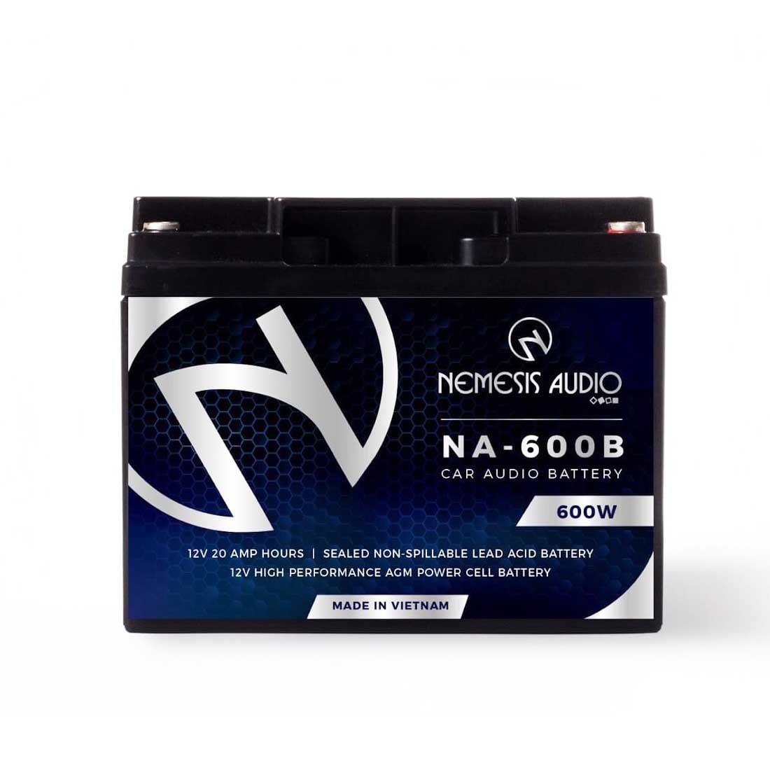 Nemesis Audio NA-600B 600W 12V 20 AMP Hours Car Audio AGM Power Cell ...