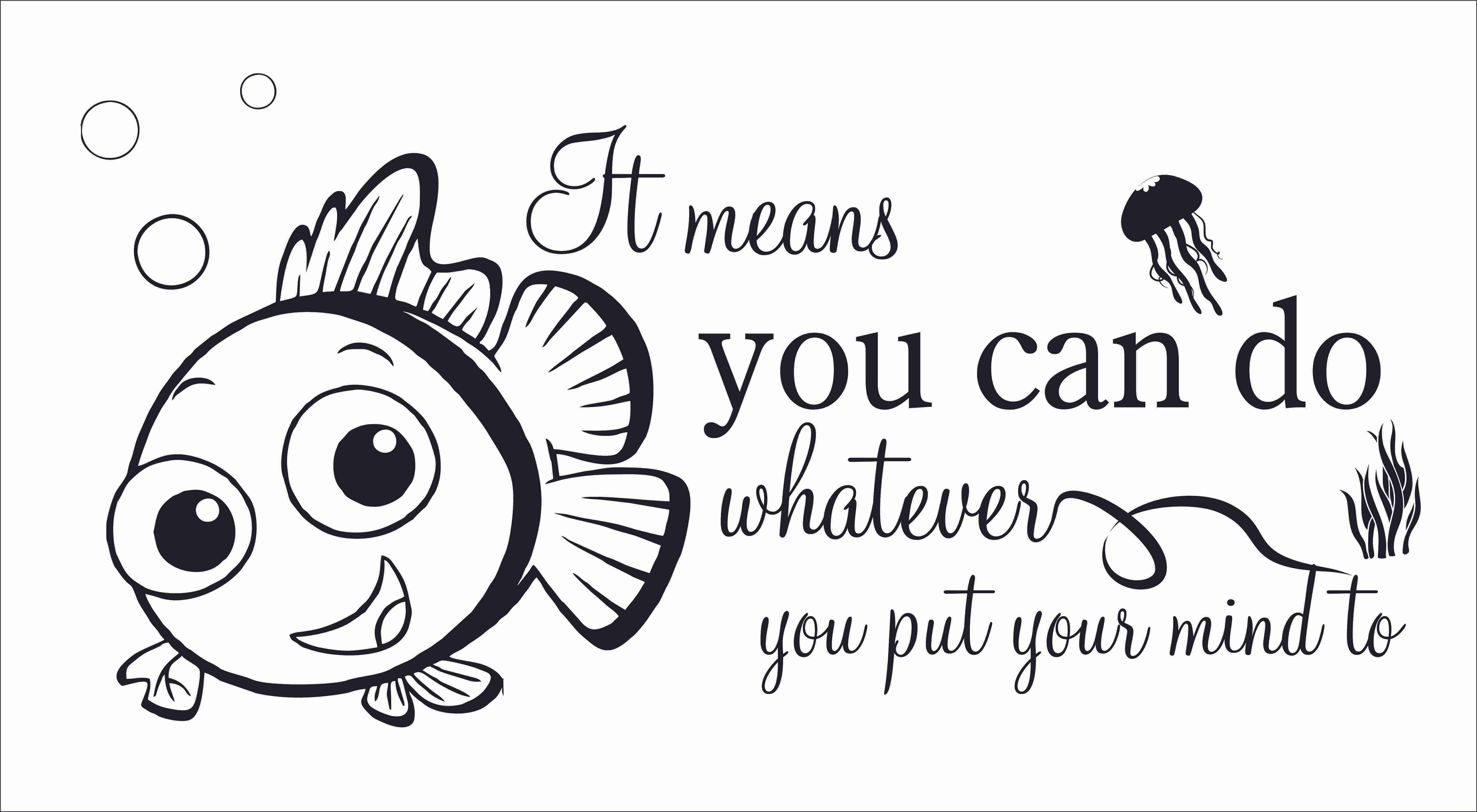 Nemo Jelly Fish Sea Grass Wall Art Decal - DIY Stick And Peel Vinyl ...